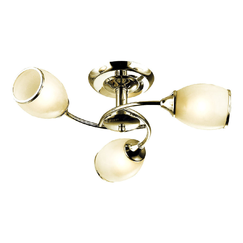 Semiplafón Mil Luces KABAH 003 Dorado | Compra online – MilLuces